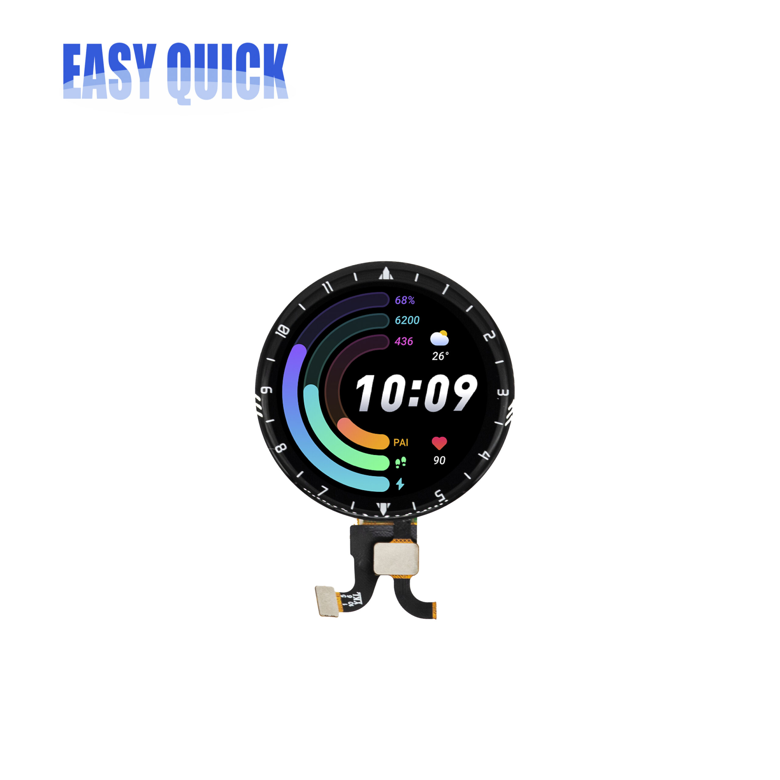 1.2 Inch TFT LCD Round Display — Circular TFT LCD Display for Compact ...