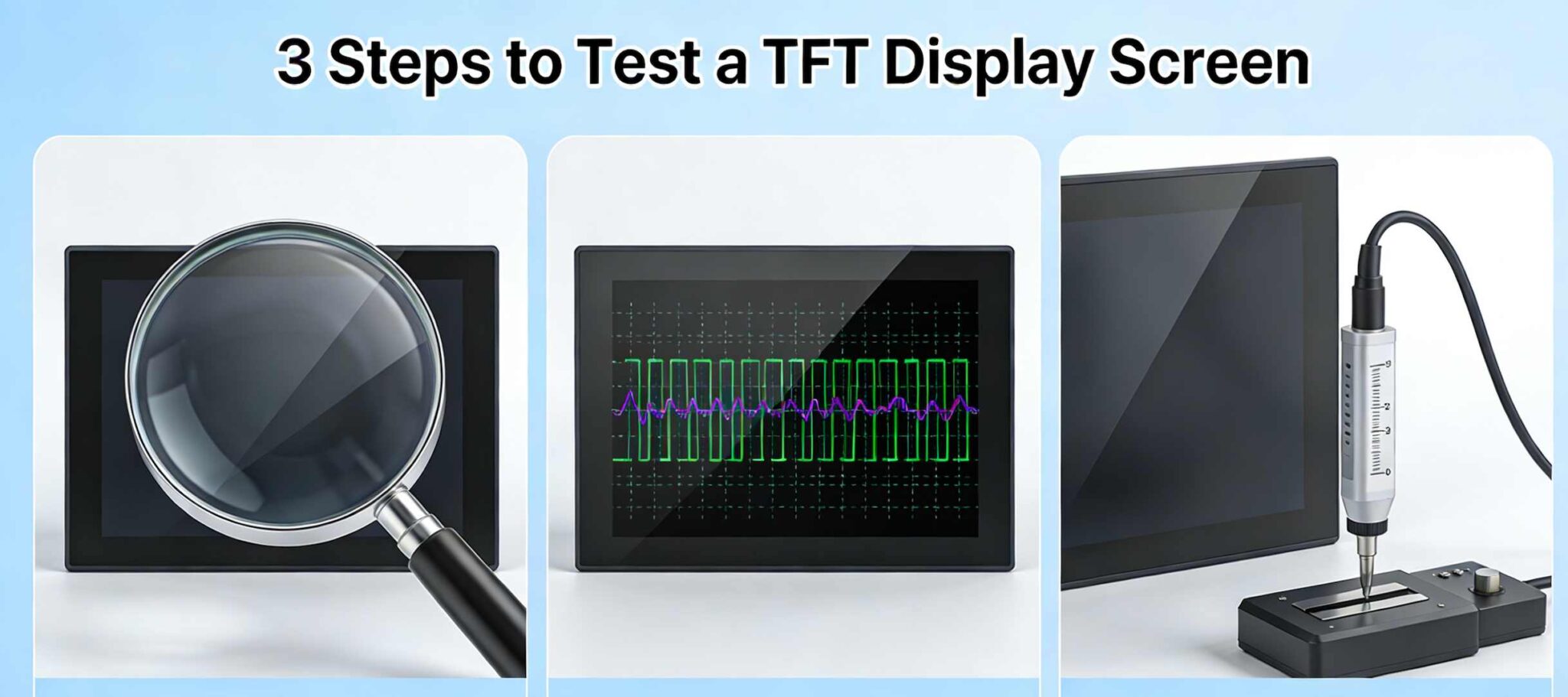 Learn 3 Steps to Test a TFT Display Screen